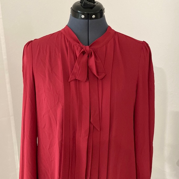 LOFT | Tops | Ann Taylor Loft Blouse In Deep Raspberry Color | Poshmark